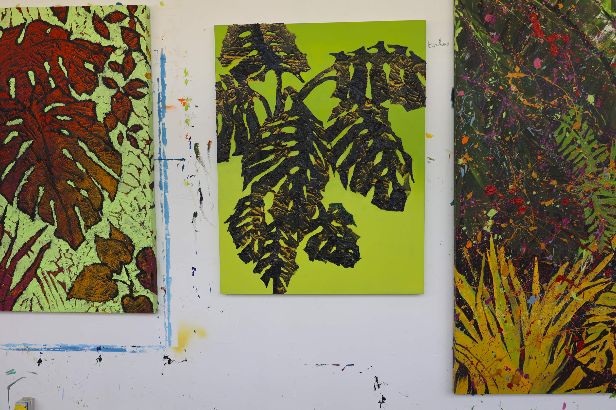 Monstera on Green artwork for sale - Artist: Virtosu Dominic | Art ...